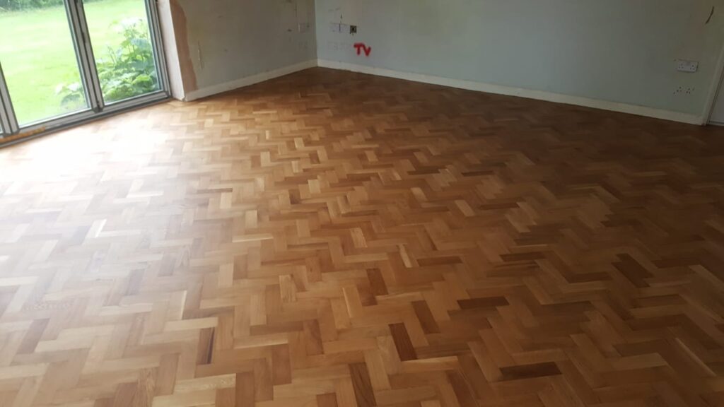 Rhodesian Teak Herringbone Parquet Floor Restored, Romsey | Salisbury ...